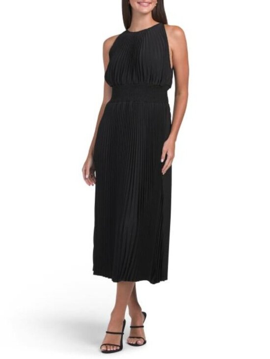 Oleg Cassini | Dresses | Oleg Cassini Pleated Midi Dress | Poshmark
